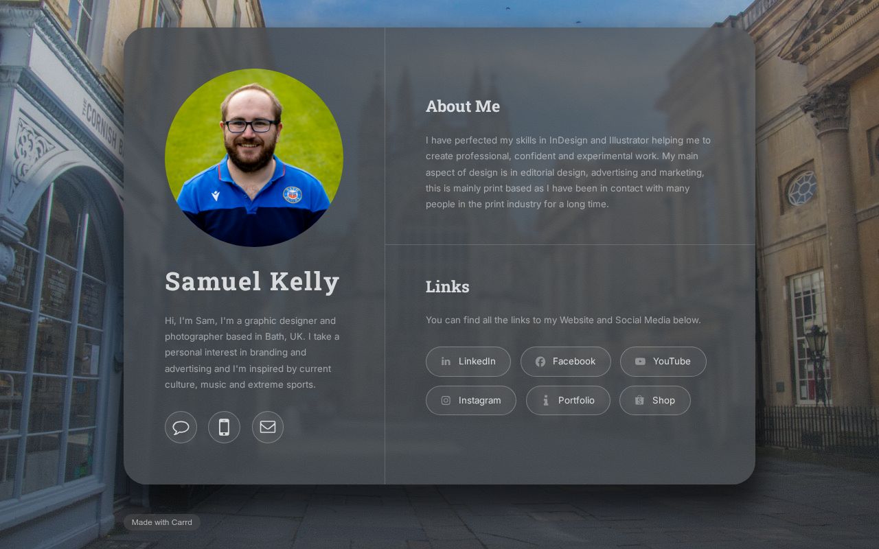 Samuel Kelly Graphic Design & Photography